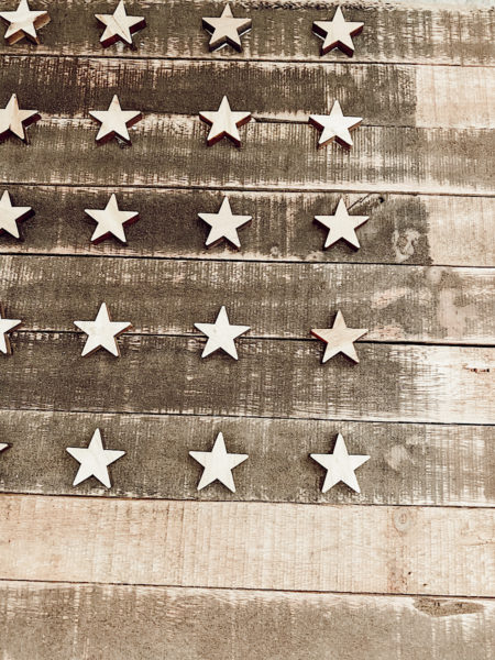 Neutral American Flag | Labor Day DIY Home Decor Projects