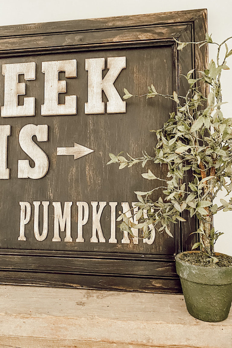 Handmade Antique Sign | Simple Antique DIY Sign