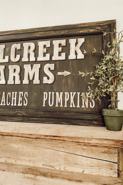 Handmade Antique Sign | Simple Antique DIY Sign