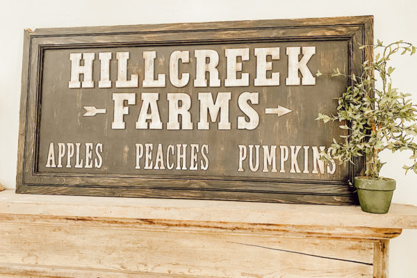 Handmade Antique Sign | Simple Antique DIY Sign