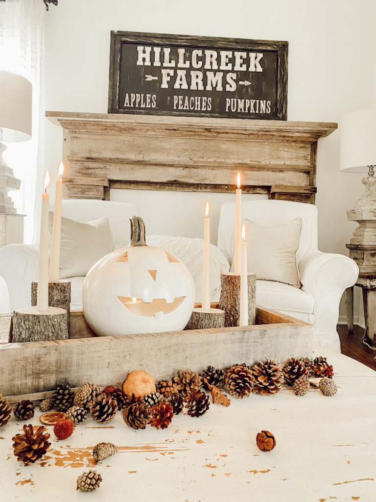 Rustic Fall Coffee Table Decor | Decorating A Coffee Table In The Fall