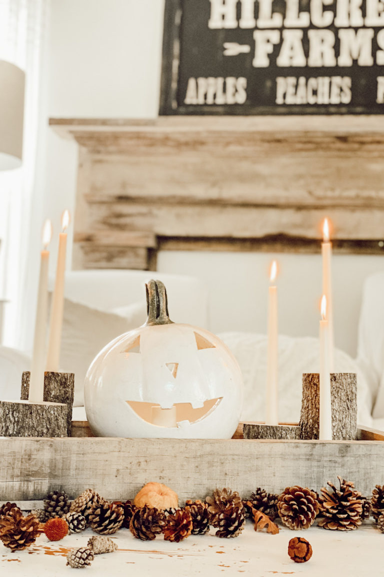 Rustic Fall Coffee Table Decor | Decorating A Coffee Table In The Fall