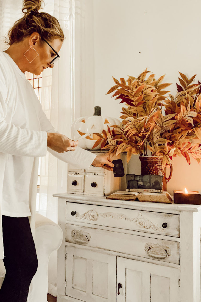 Simple Fall Side Table Look | Best Fall Home Decor