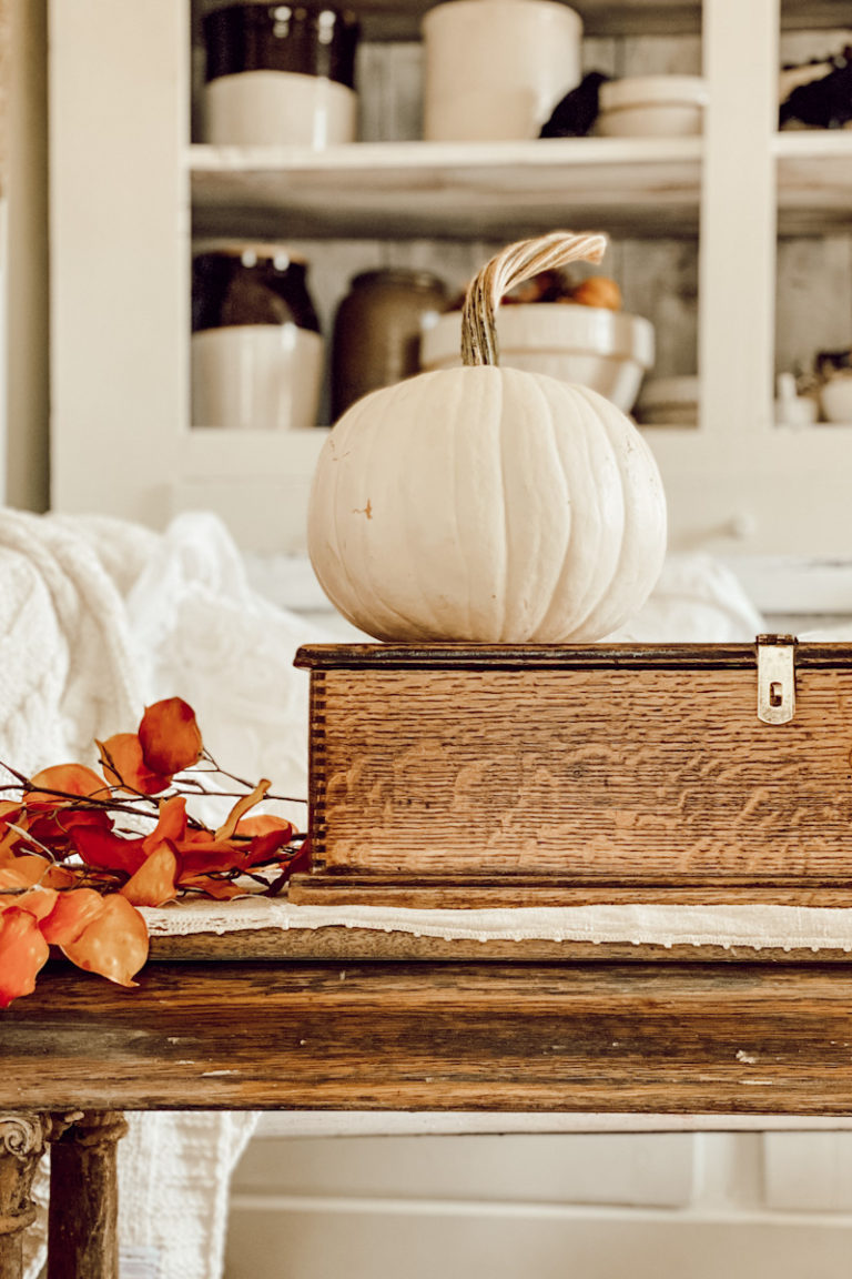 Antique Telephone Box and Simple Fall Decor - Deb and Danelle