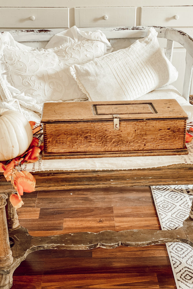 Antique Telephone Box and Simple Fall Decor - Deb and Danelle