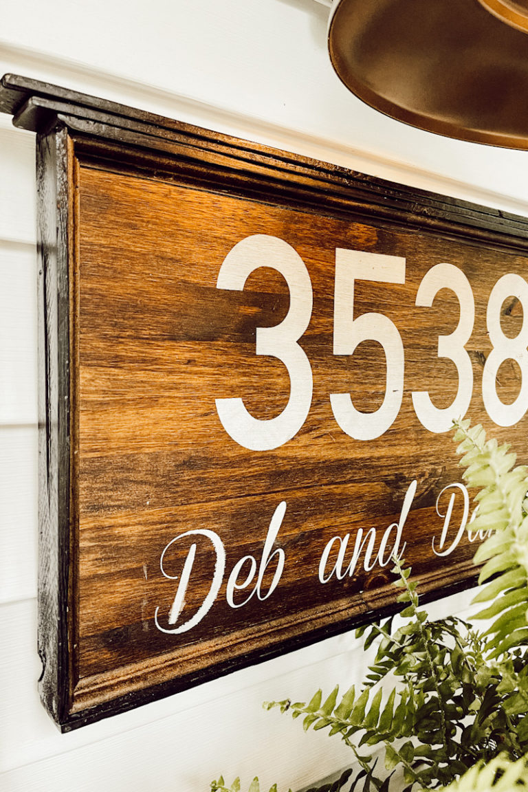 Easy DIY Address Number Sign - Deb and Danelle