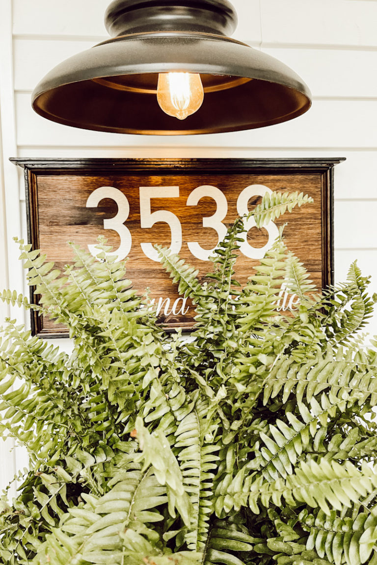 Easy DIY Address Number Sign - Deb and Danelle