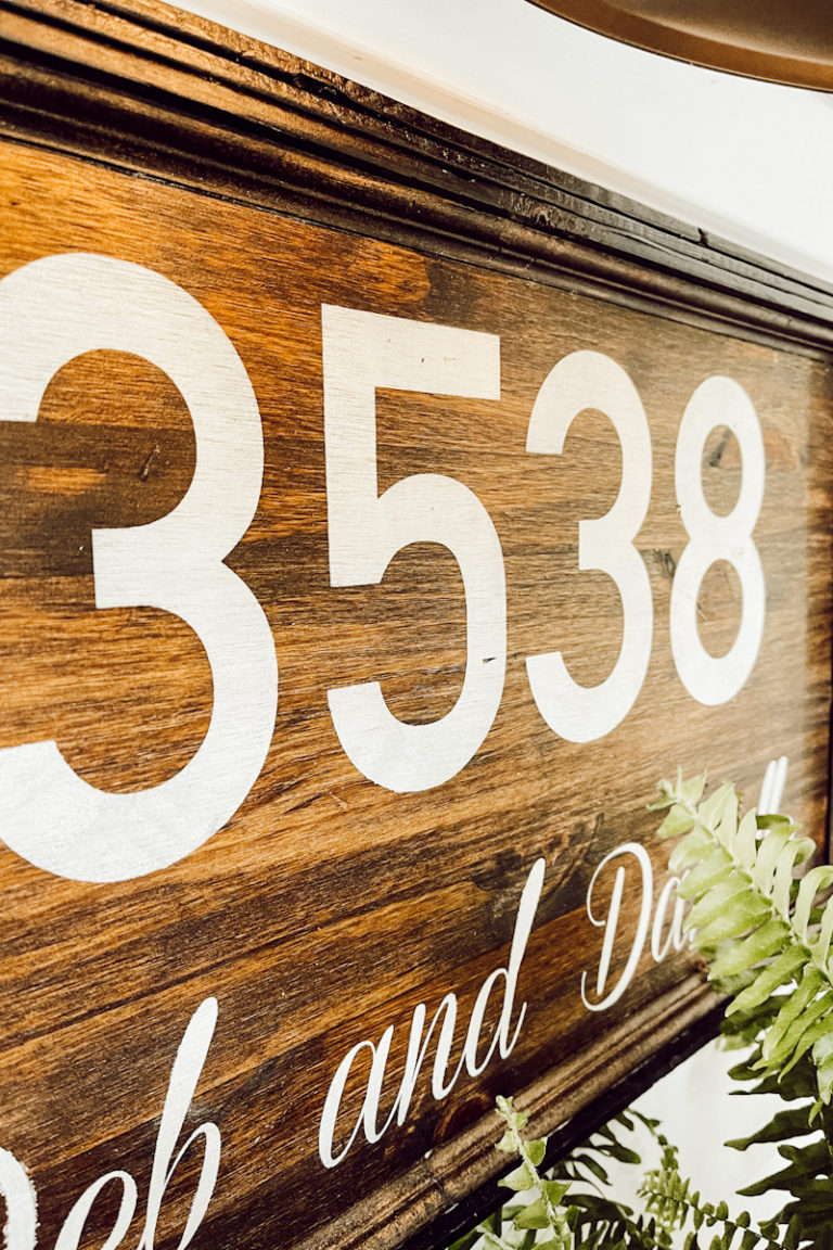 Easy DIY Address Number Sign - Deb and Danelle