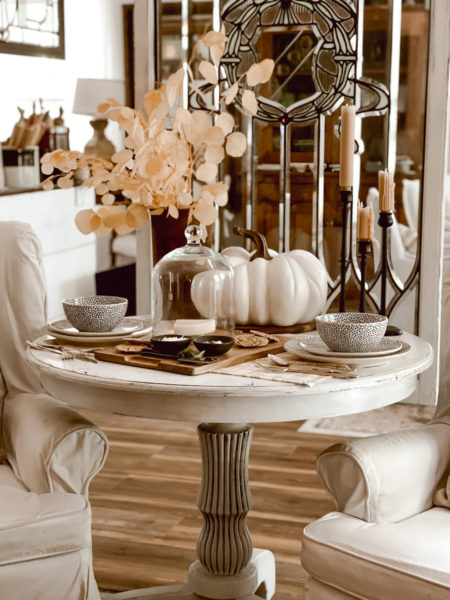 Fall Table Setting for Two - Deb and Danelle