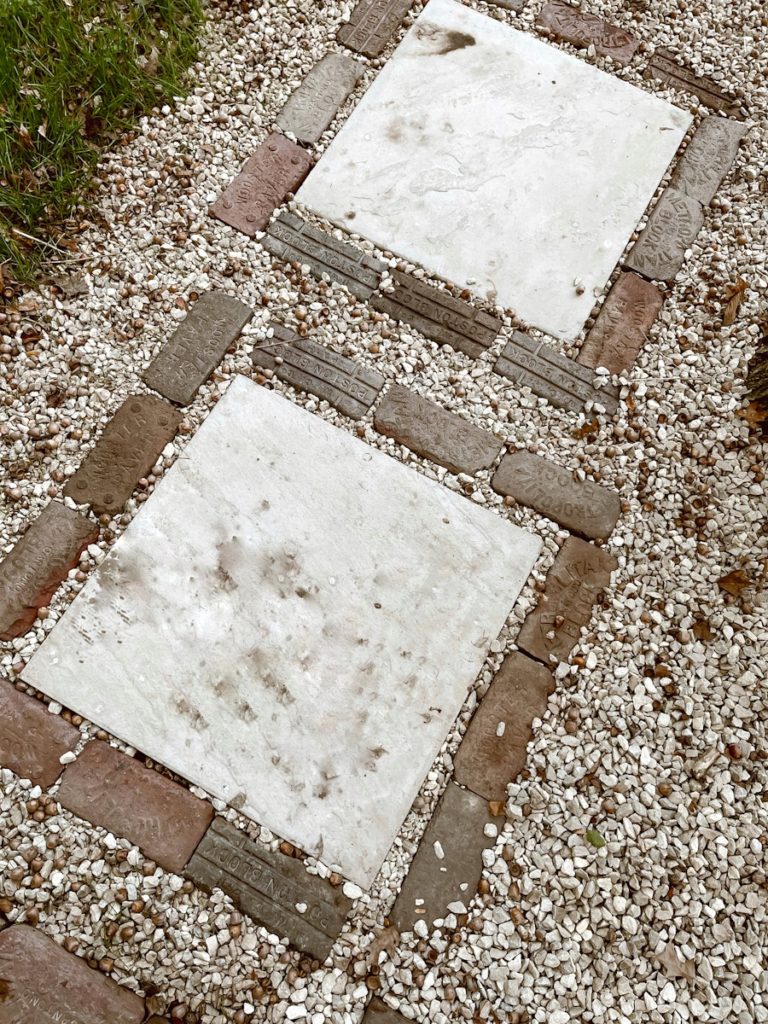 DIY Sidewalk by the Cottage - Deb and Danelle