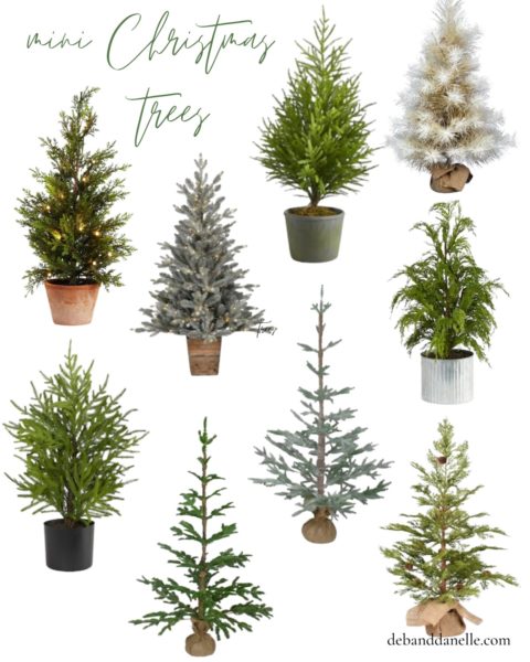Affordable Mini Christmas Trees - Deb and Danelle