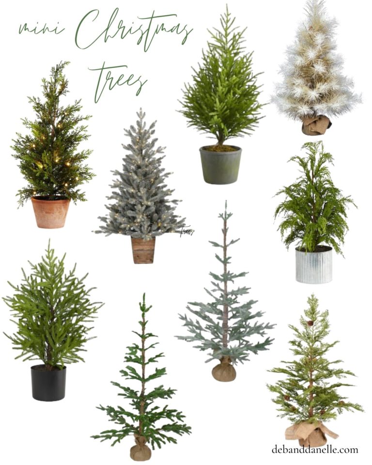 Affordable Mini Christmas Trees - Deb and Danelle