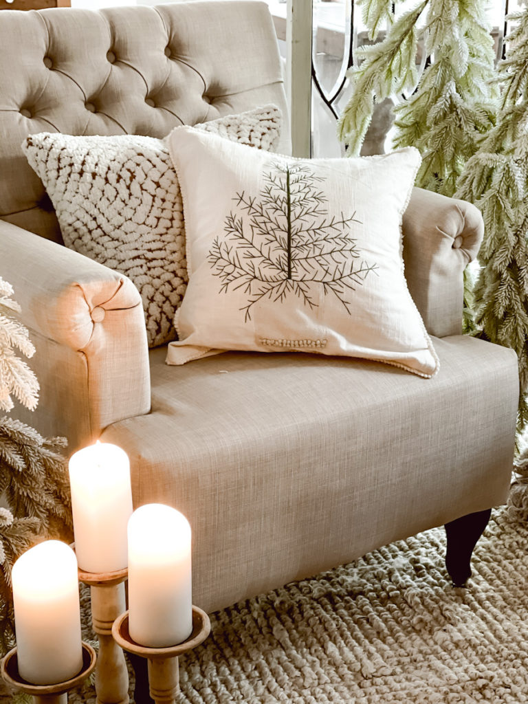 Neutral Winter Decor in the Kitchen - Deb and Danelle