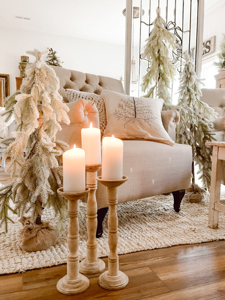 Neutral Winter Decor in the Kitchen - Deb and Danelle