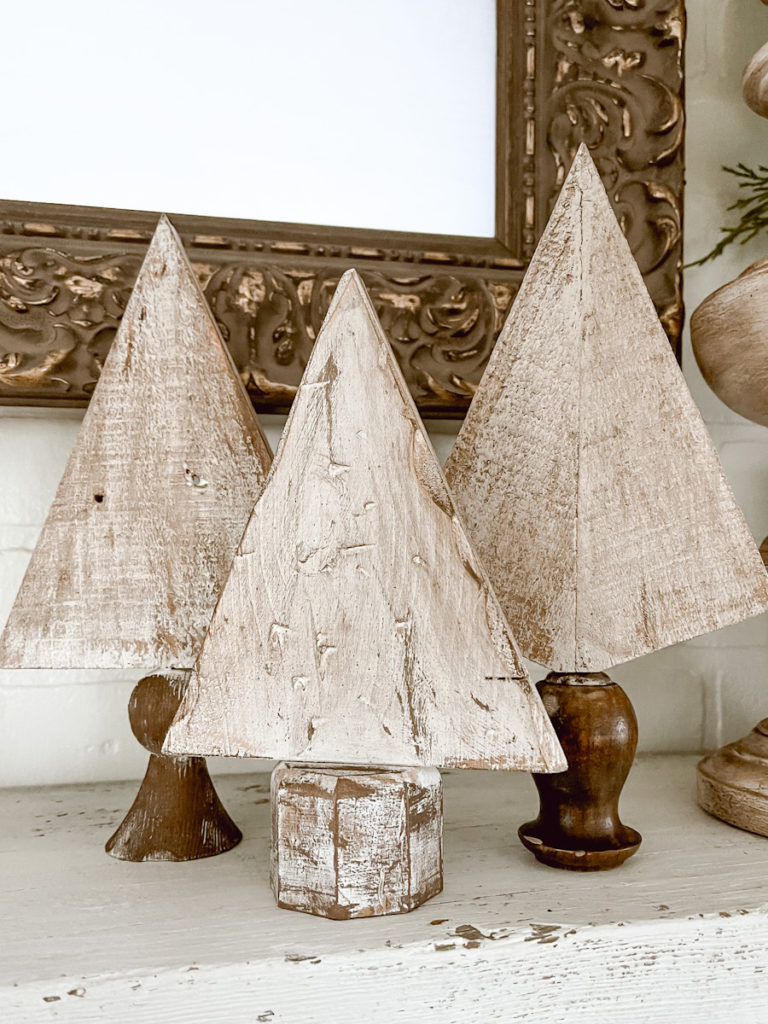 Trashed Tuesday - Wooden Christmas Trees - Deb and Danelle