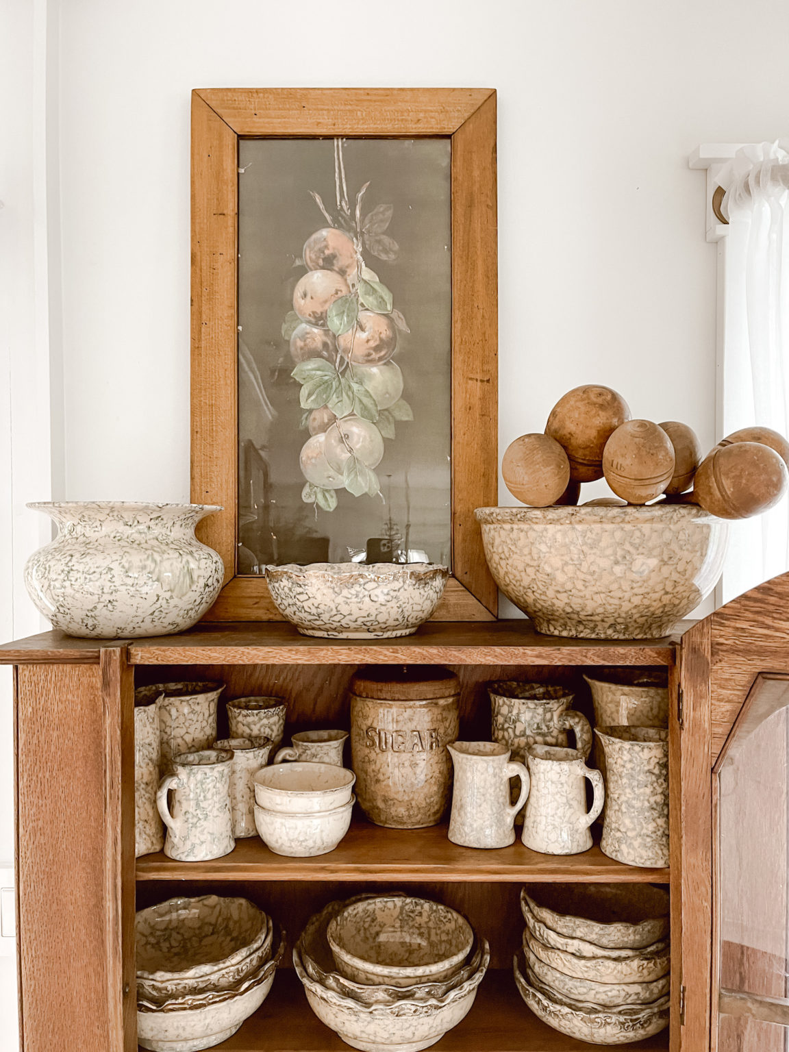 My Antique Spongeware Collection - Deb and Danelle