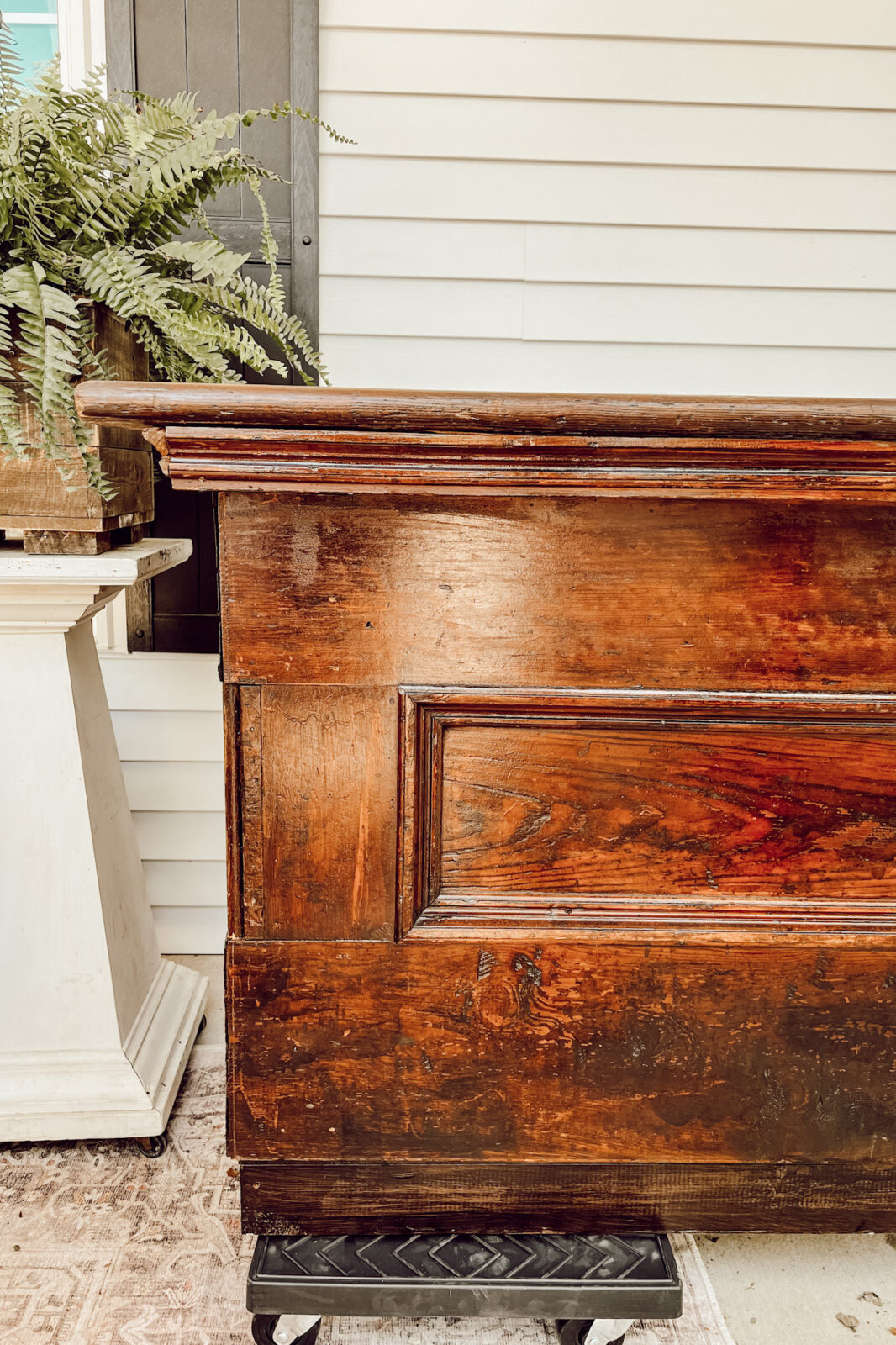 12' Antique Store Counter Before - Deb and Danelle