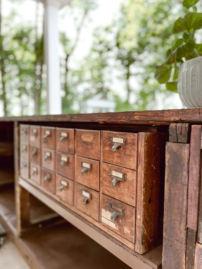 12' Antique Store Counter - After - Deb and Danelle