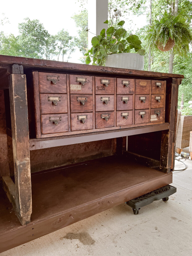 12' Antique Store Counter - After - Deb and Danelle