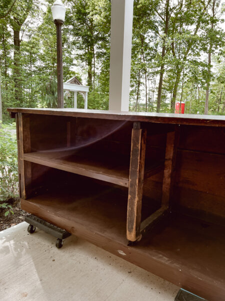 12' Antique Store Counter - After - Deb and Danelle