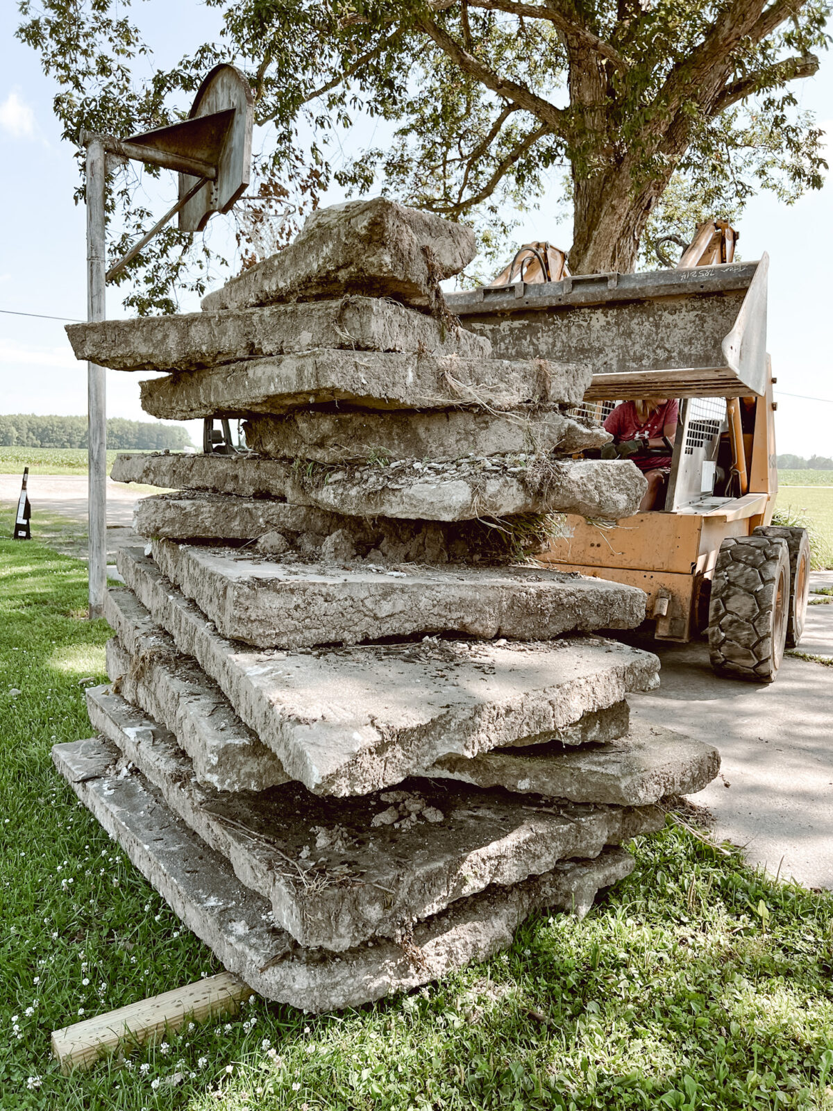 Old Concrete Pieces for Projects - Deb and Danelle