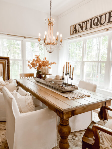 Warm Neutral Fall Table - Deb and Danelle