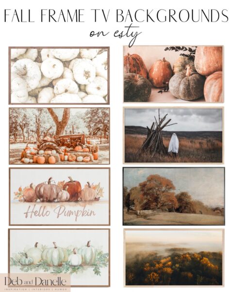 Samsung Frame TV Artwork for Fall and Halloween - Deb and Danelle