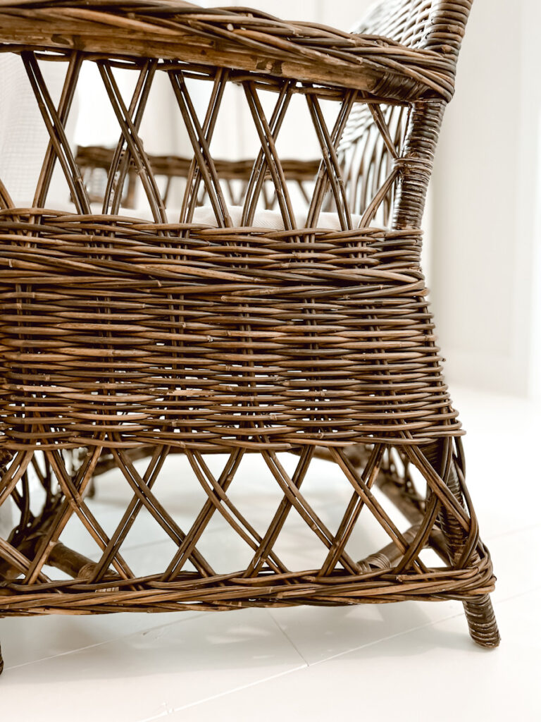 Our Wicker Dining Chairs - Deb and Danelle