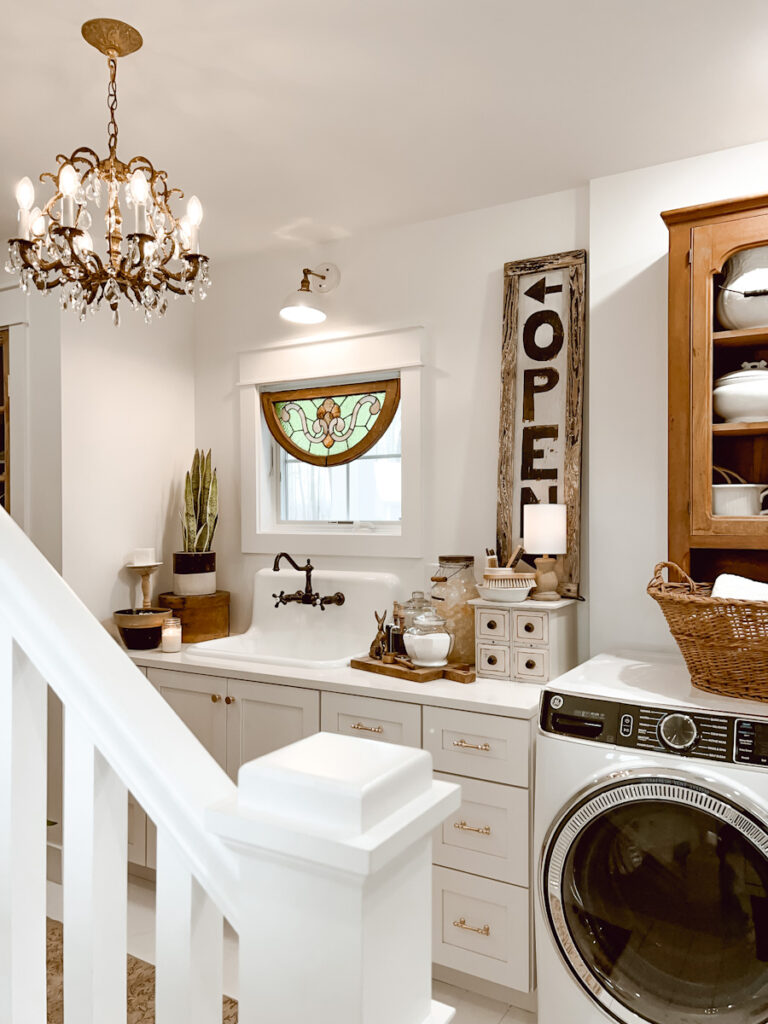 Stained Glass Window in the Laundry Room - Deb and Danelle