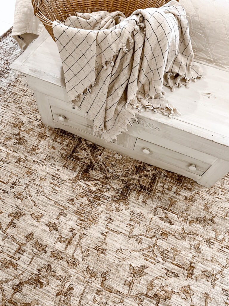 A New Cozy Warm-Toned Rug for our Bedroom - Deb and Danelle