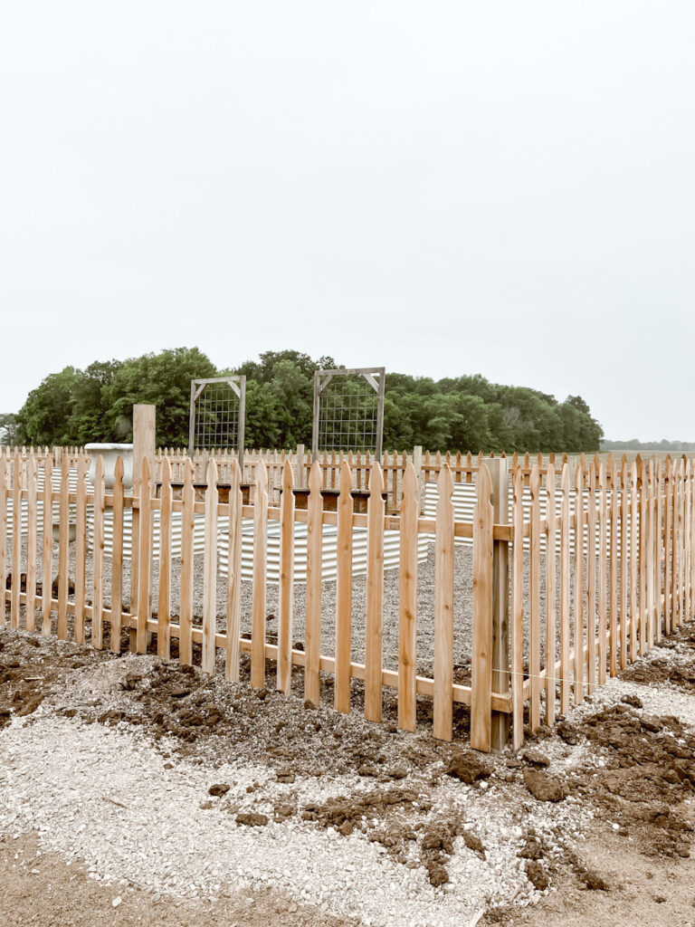 Our Picket Fence around the Garden - Deb and Danelle