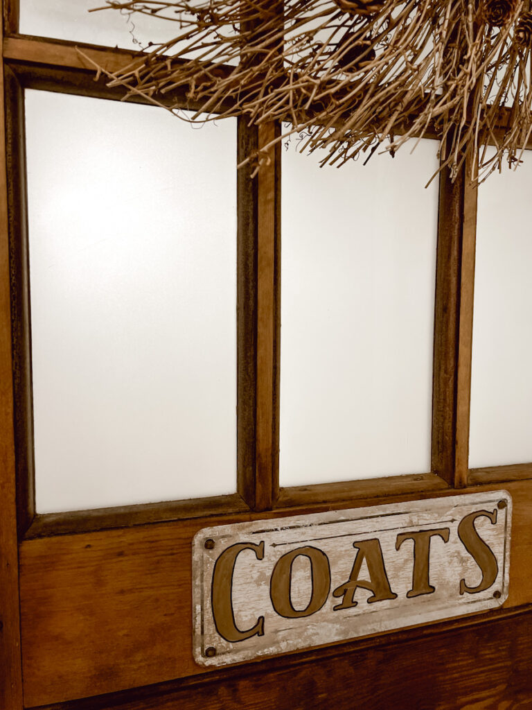 What We use on Our Antique Doors for Privacy - Deb and Danelle