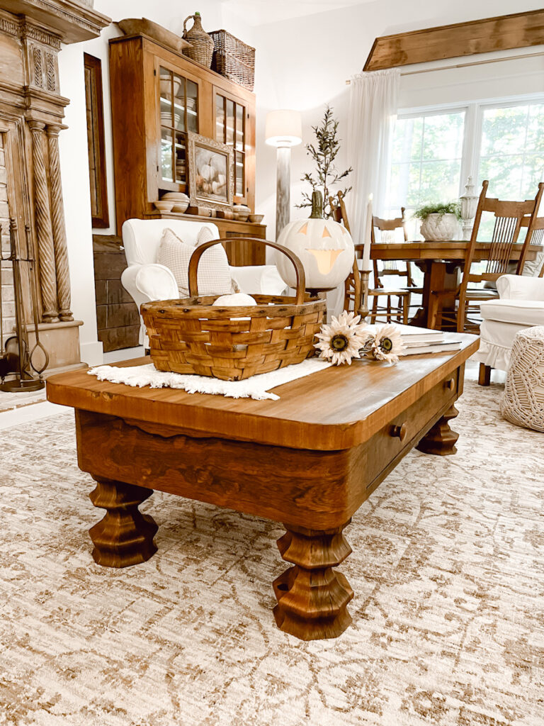 Turn an Old Library Table into a Coffee Table - Deb and Danelle